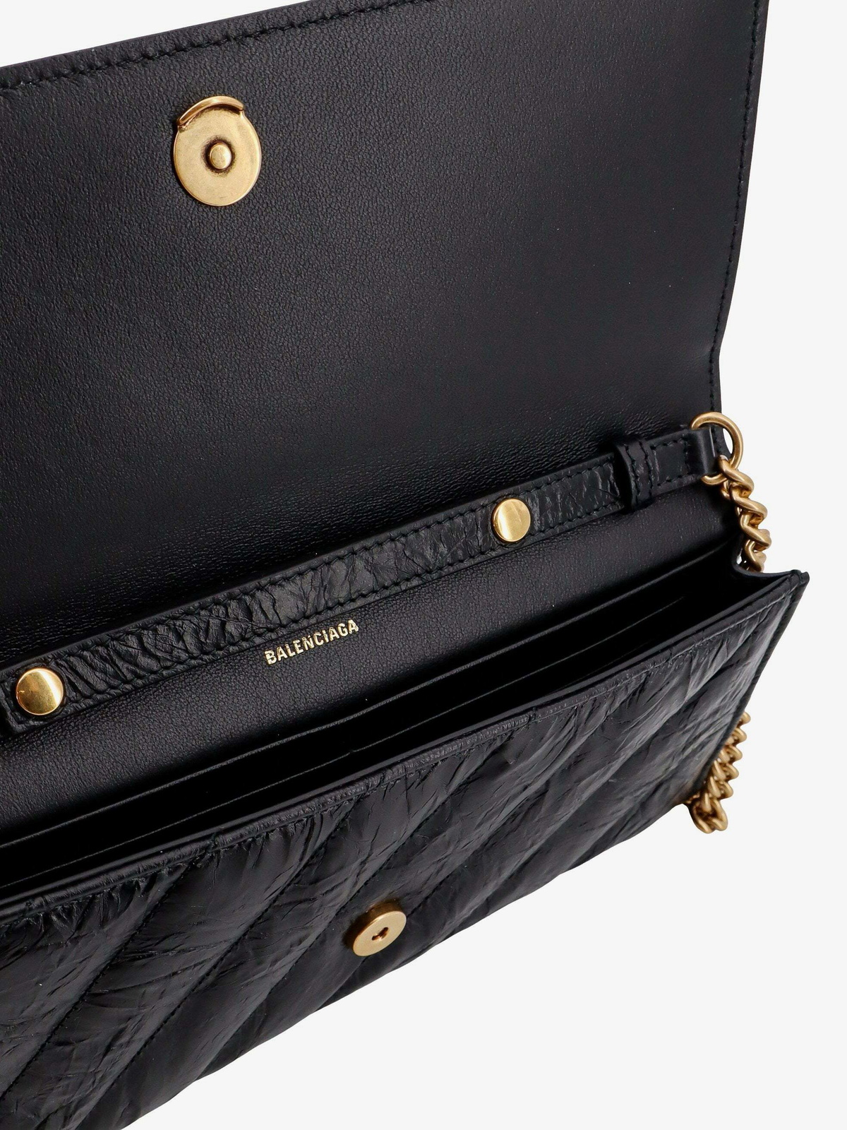 Balenciaga Crush Black Womens Wallet Balenciaga