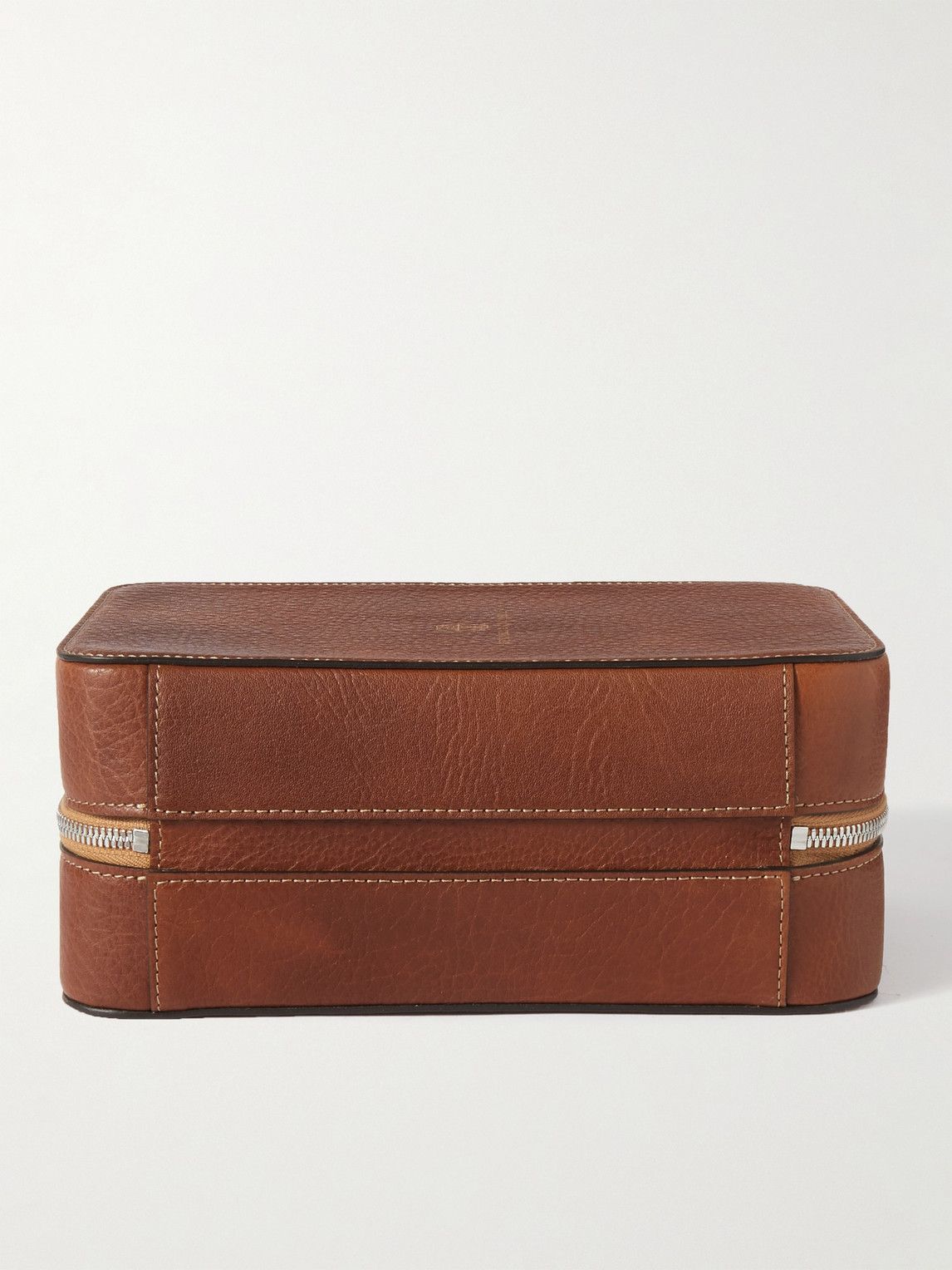 Brunello Cucinelli - Textured-Leather Cufflinks Case Brunello Cucinelli