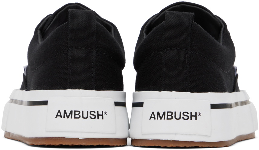 AMBUSH Black Vulcanized Lace Up Sneakers Ambush