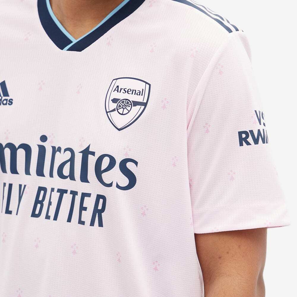 Adidas Men's Arsenal FC 3rd Authentic Jersey in Clear Pink adidas