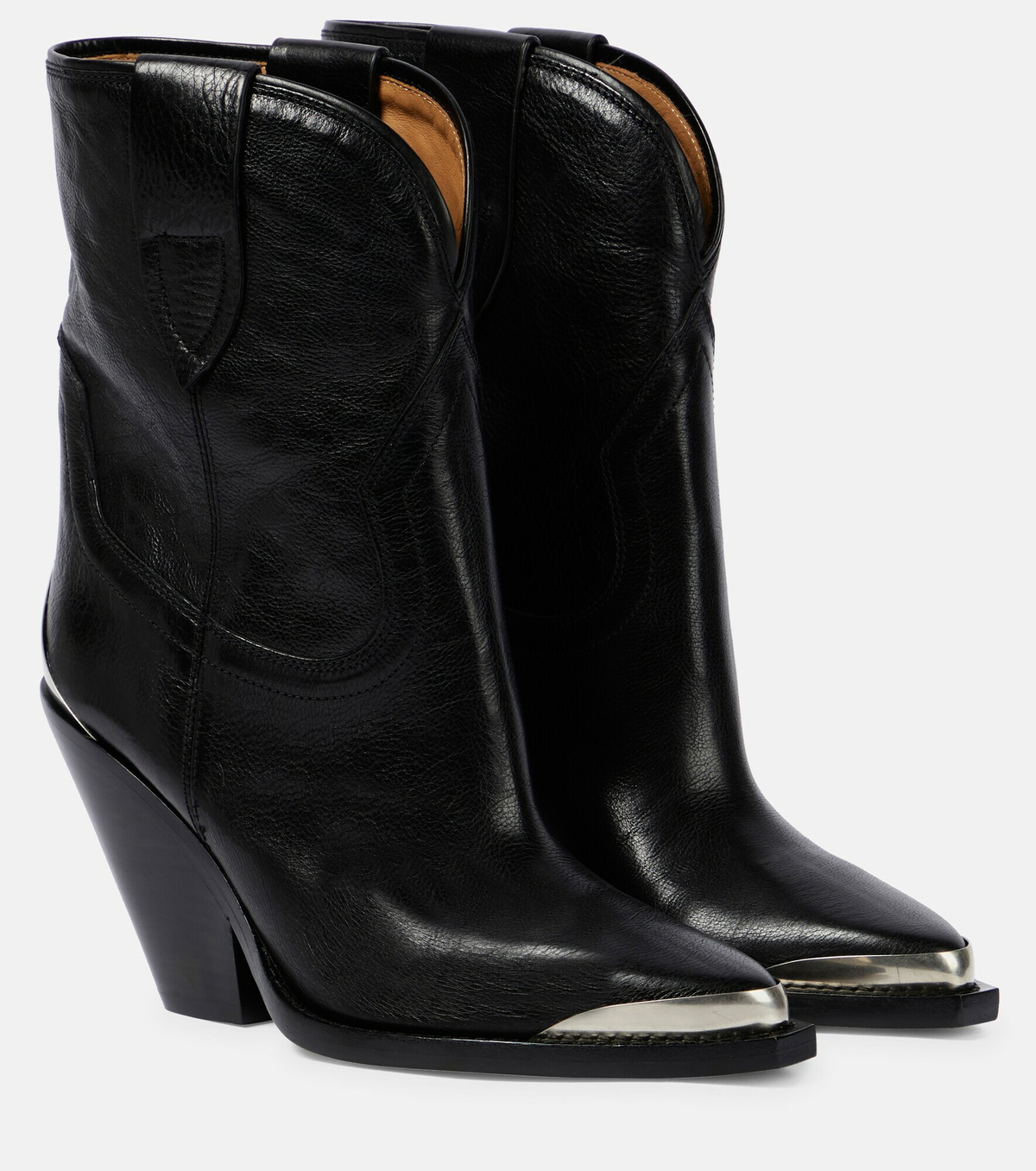 Isabel Marant - Leyane leather cowboy boots Isabel Marant