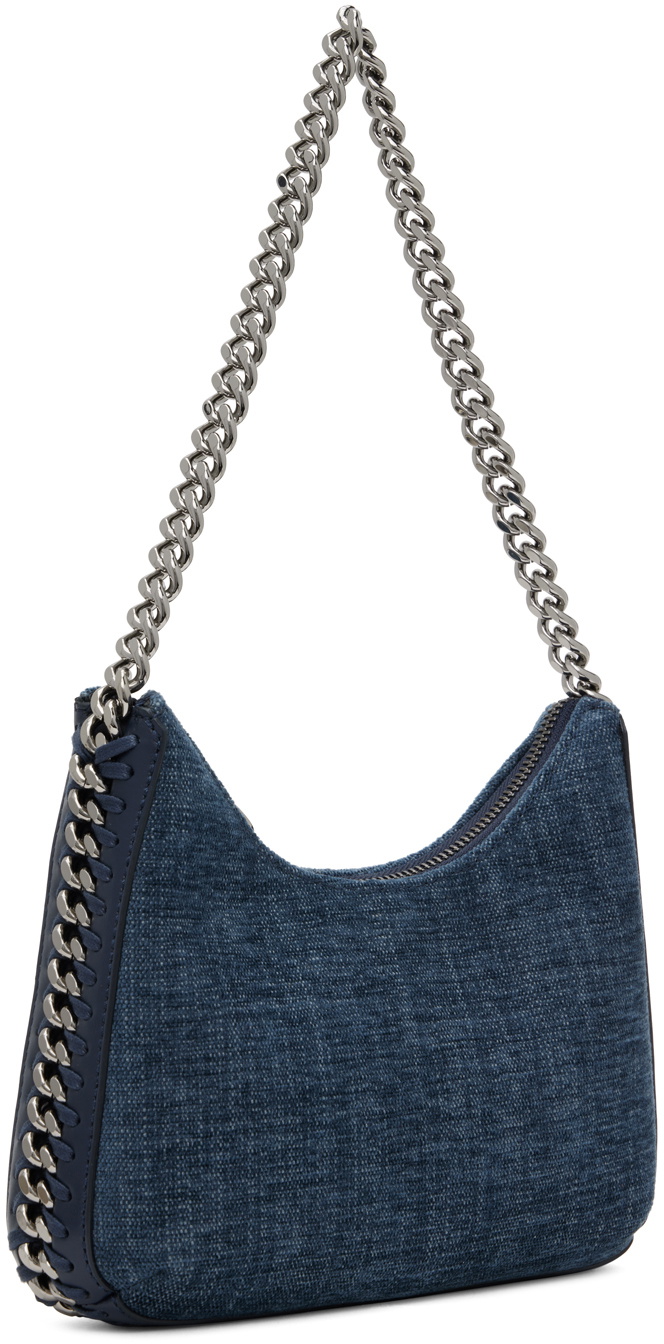 Stella McCartney Blue Mini Falabella Zip Bag Stella McCartney