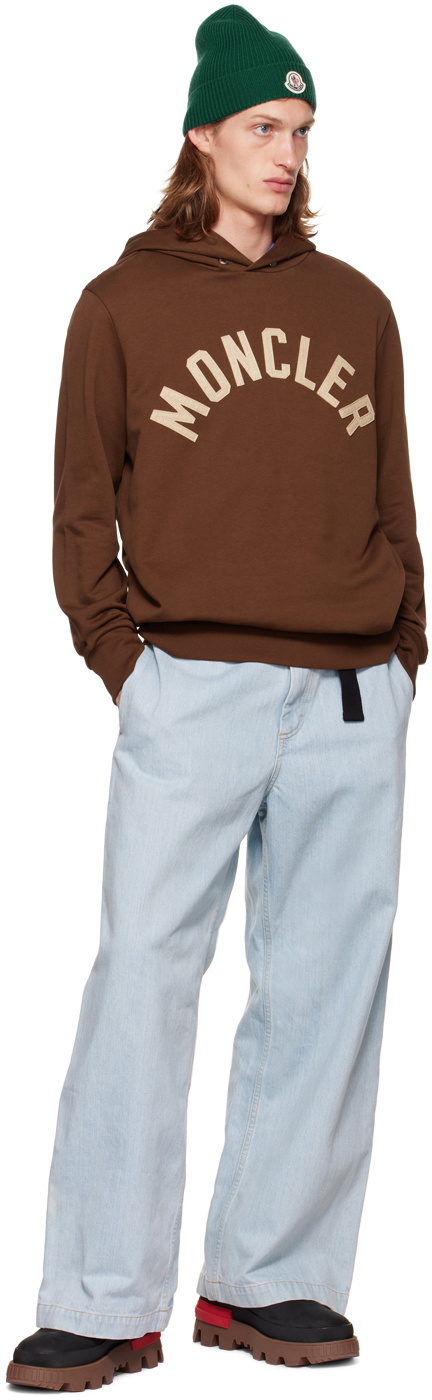 Moncler Brown Appliqué Hoodie Moncler