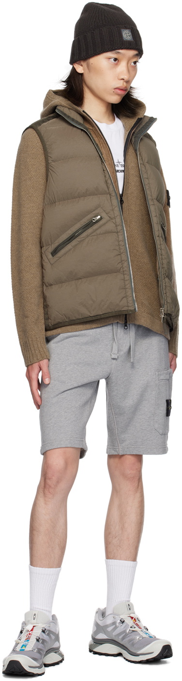 Stone Island Brown Seamless Tunnel Down Vest Stone Island