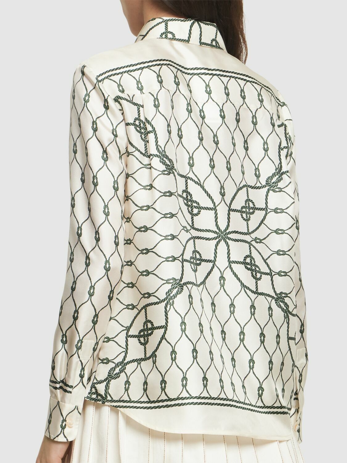 TORY BURCH Printed Silk Twill Shirt Tory Burch