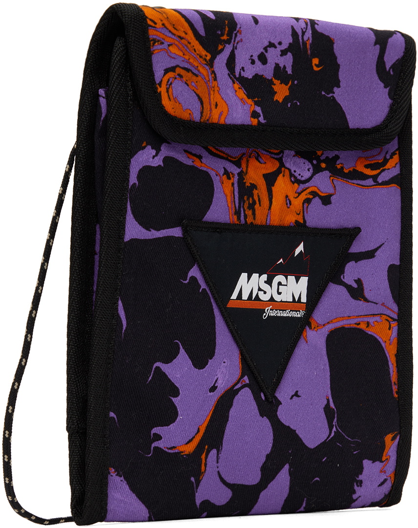 MSGM Purple Paint Bag MSGM