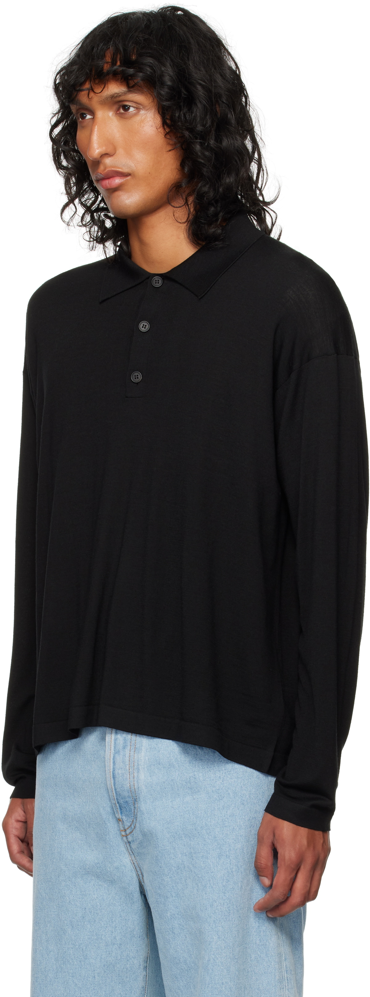 The Row Black Djon Polo The Row