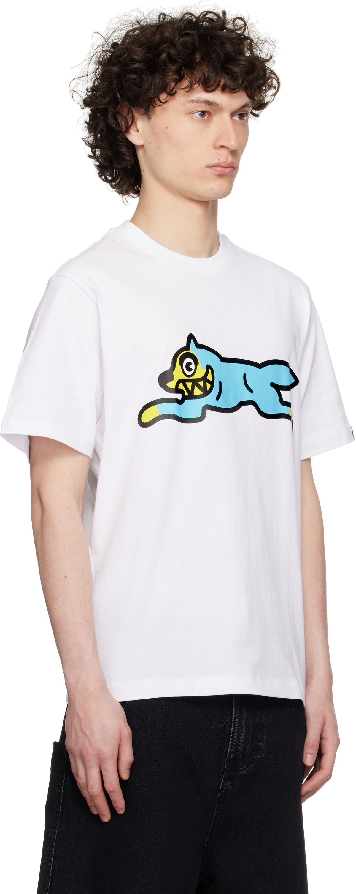 ICECREAM White Running Dog T-shirt ICECREAM