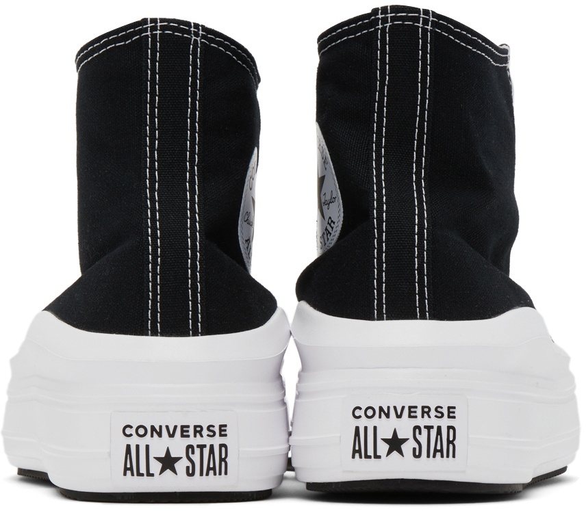 Converse Black & White Chuck Taylor All Star Move High Sneakers Converse