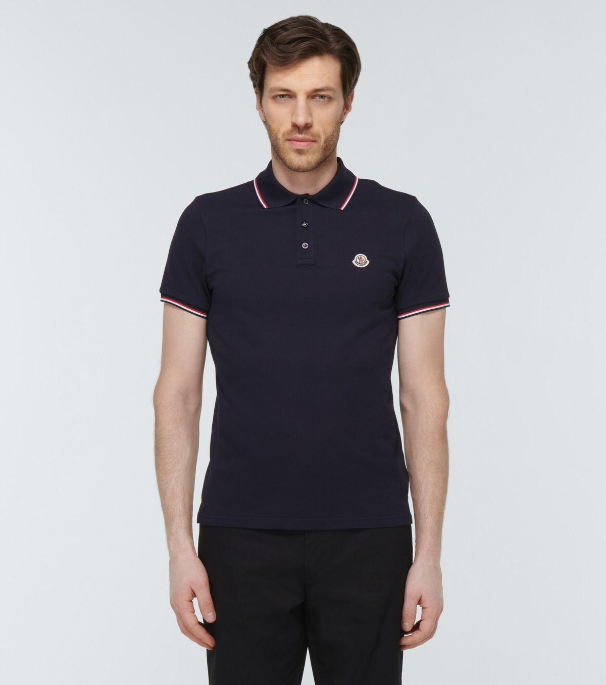 Moncler - Cotton polo shirt Moncler