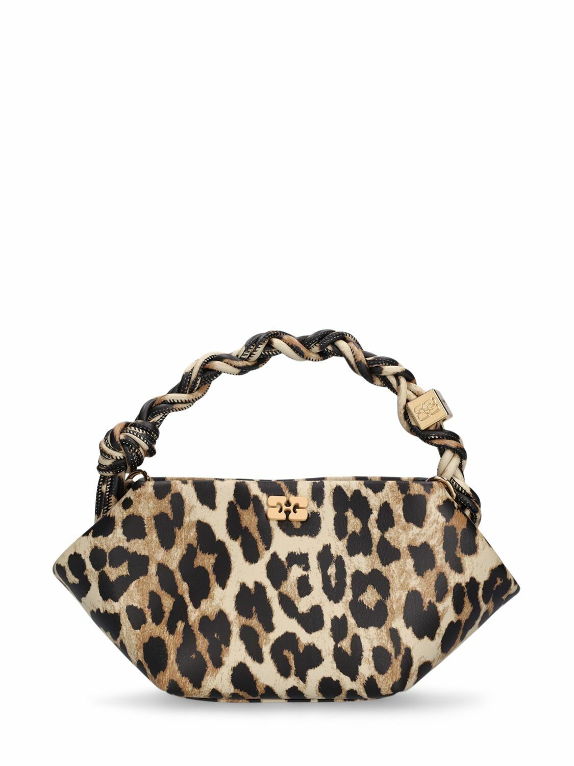 GANNI Mini Bou Leo Print Top Handle Bag GANNI
