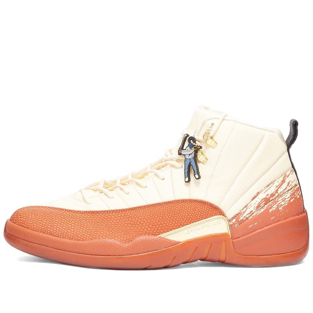 Air Jordan x Eastside Golf SP 12 Retro Sneakers in Musin/Black/Sunrise ...