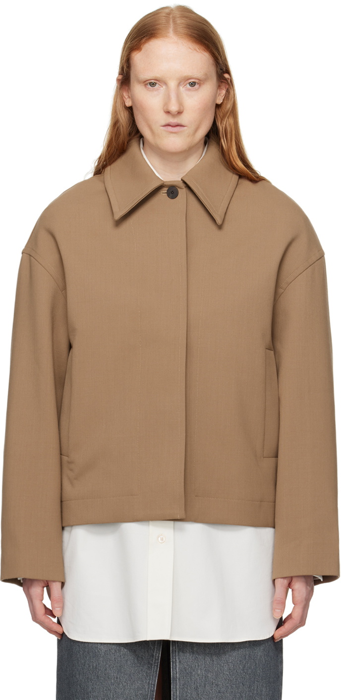 Studio Nicholson Beige Button Tab Jacket Studio Nicholson