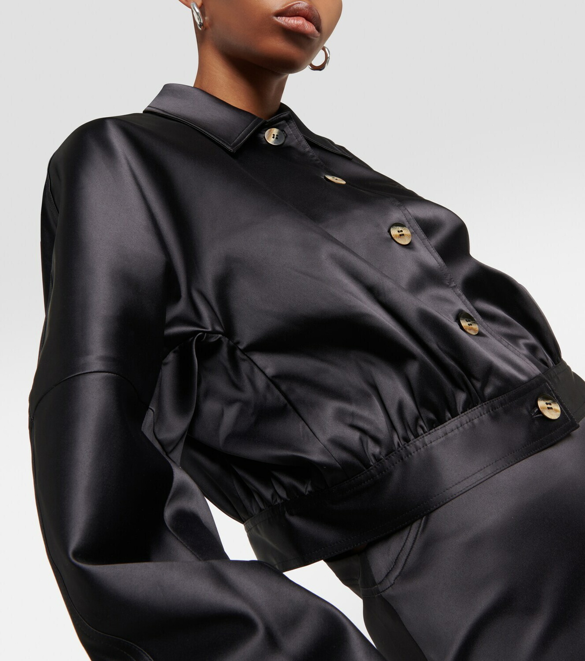 Ganni Satin bomber jacket GANNI