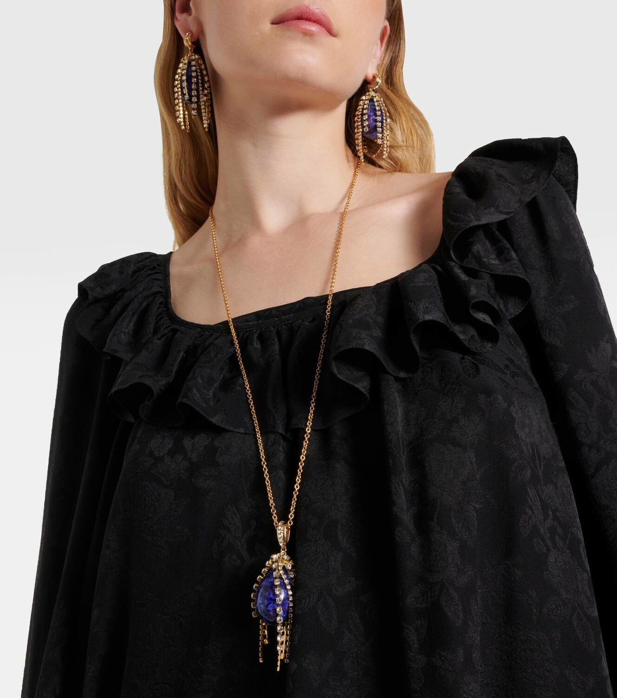 Chloé Crystal-embellished pendant necklace Chloe