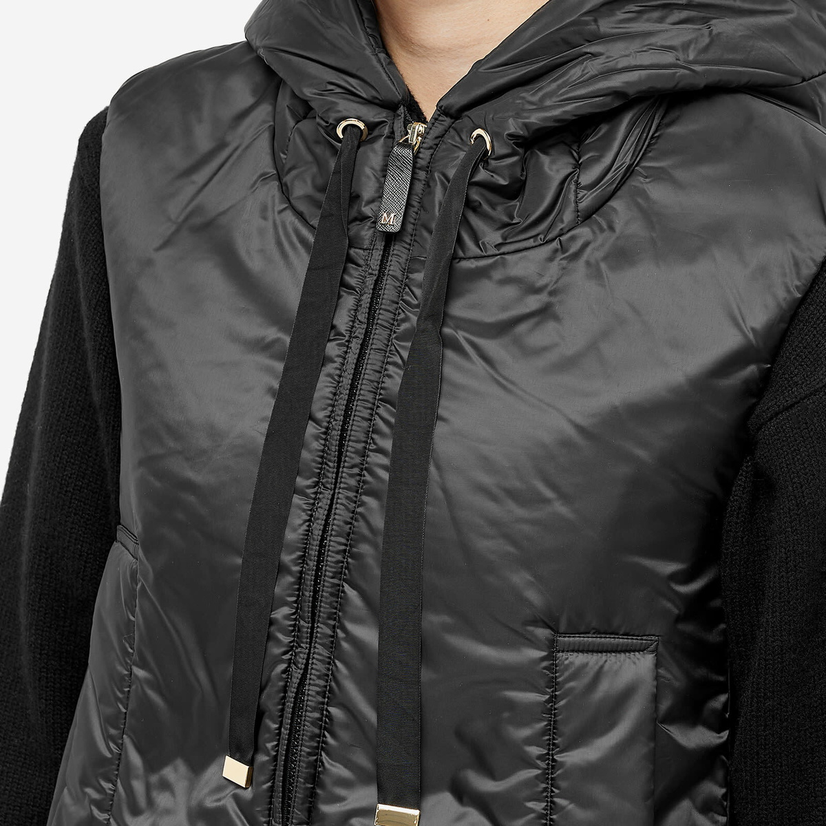 Max Mara Women's Greengo Short Gilet Jacket in Black Max Mara