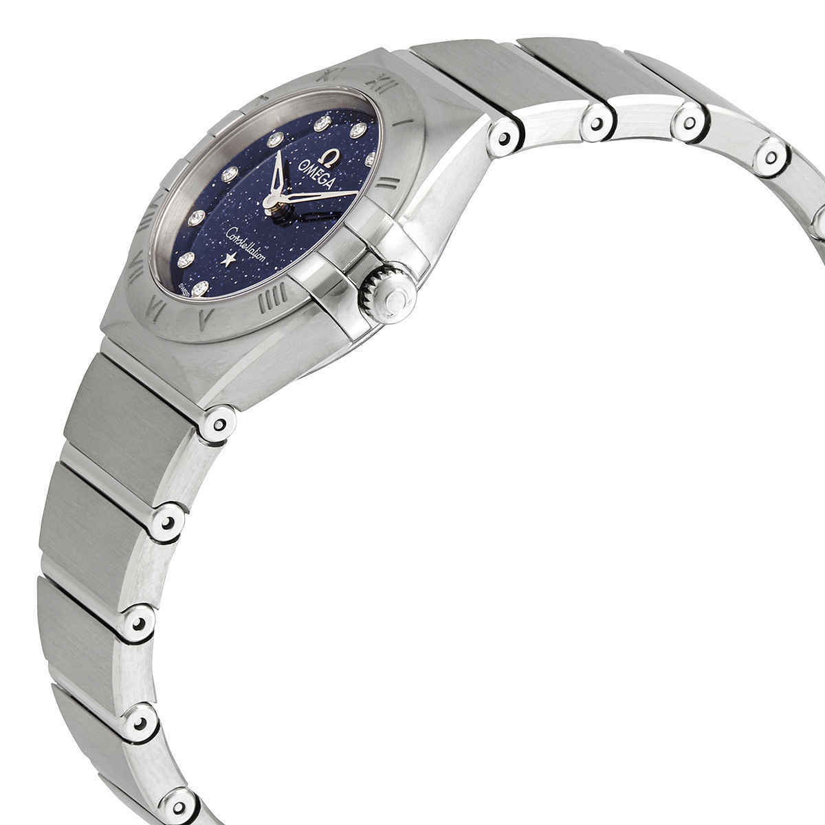 Omega Constellation Quartz Diamond Blue Dial Ladies Watch 131.10.25.60 ...