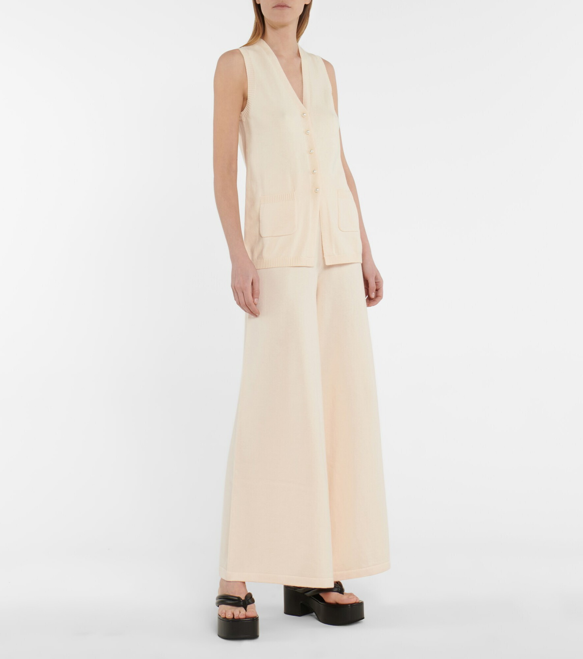 Staud - Mitchell wide-leg cotton-blend pants Staud