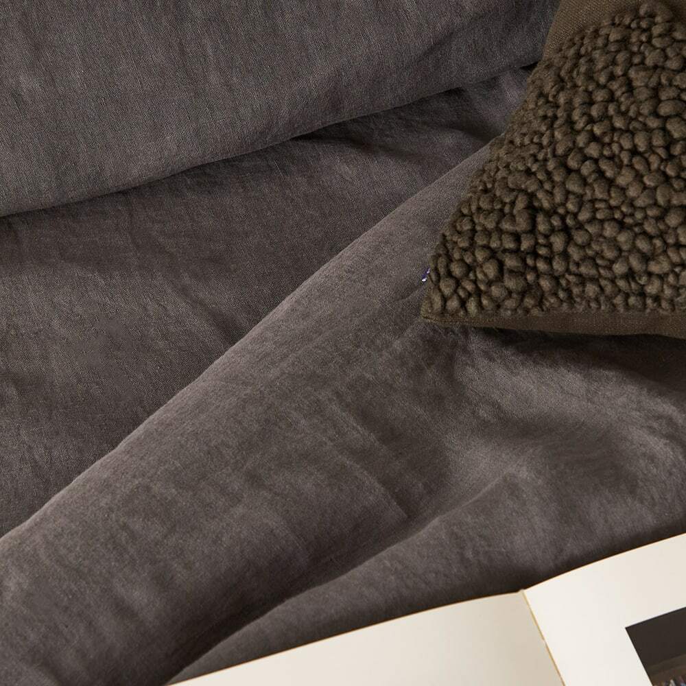 The Conran Shop Linen Double Flat Sheet in Slate The Conran Shop