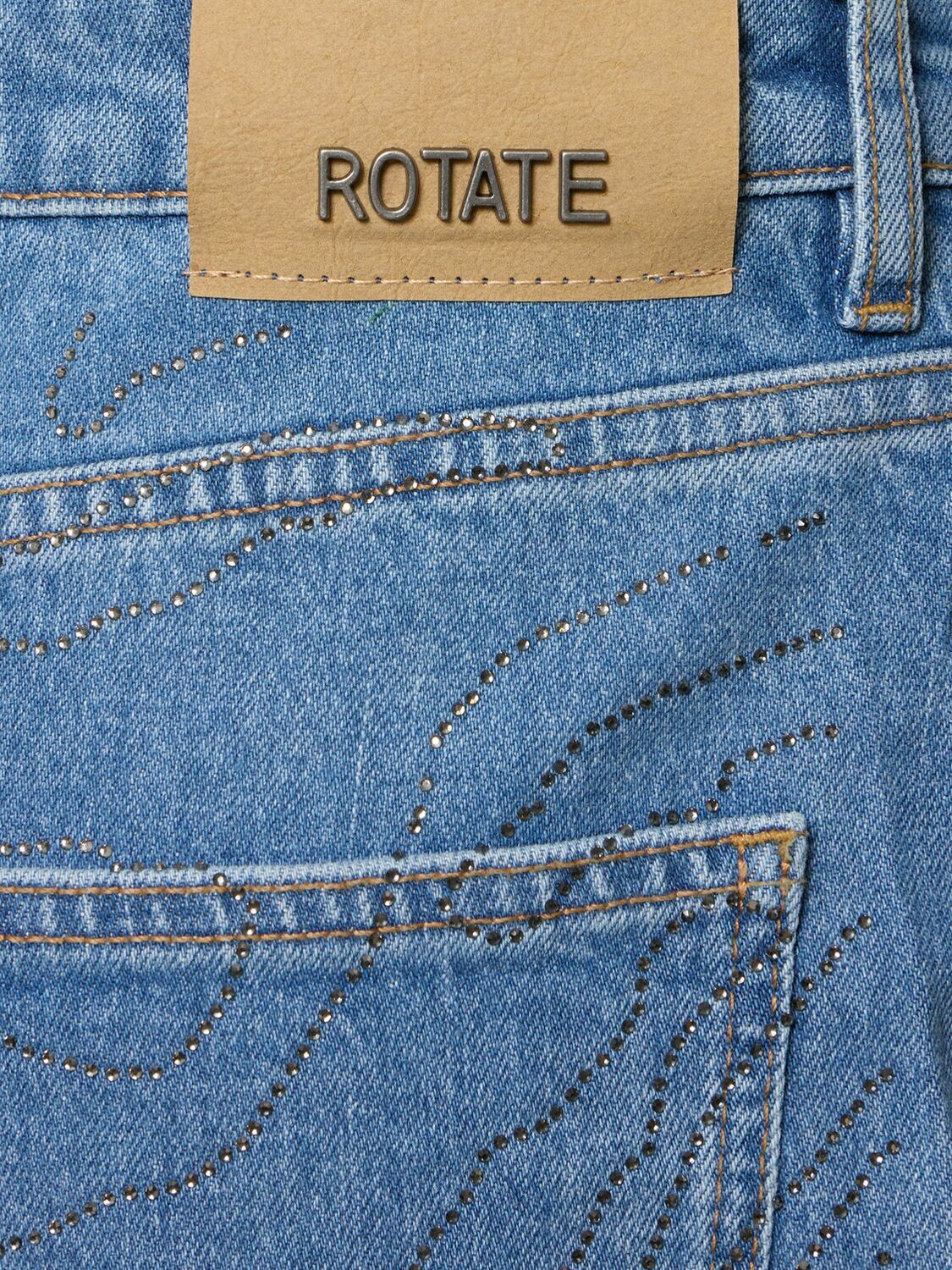 ROTATE Dixie Stonewashed Wide Leg Jeans ROTATE Birger Christensen