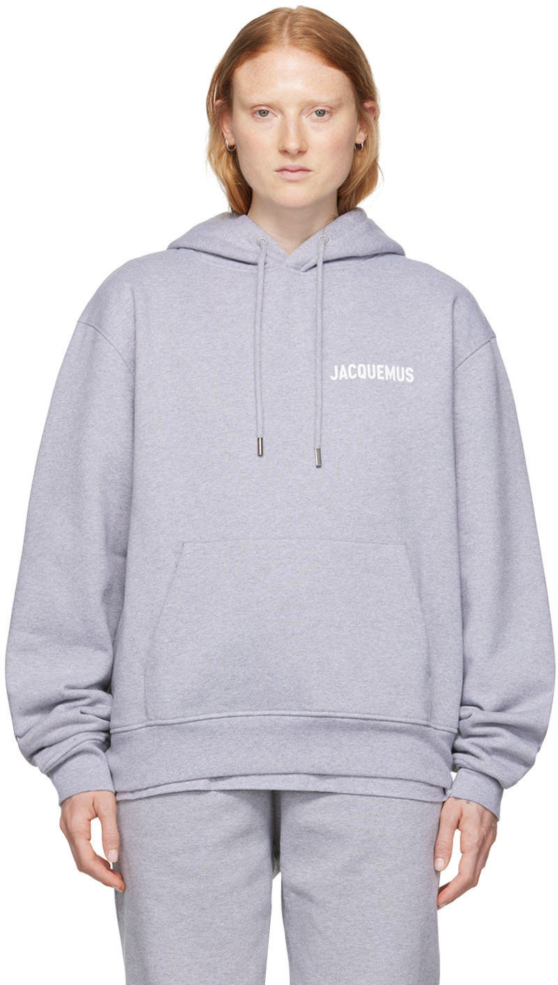 JACQUEMUS Gray 'Le Sweatshirt Jacquemus' Hoodie Jacquemus