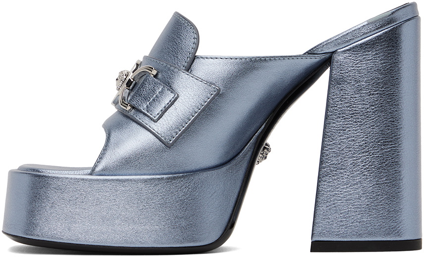 Versace Blue Medusa '95 Heeled Sandals Versace