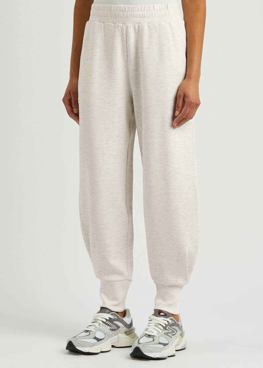 Varley The Relaxed Pant Stretch-jersey Sweatpants Ivory Varley
