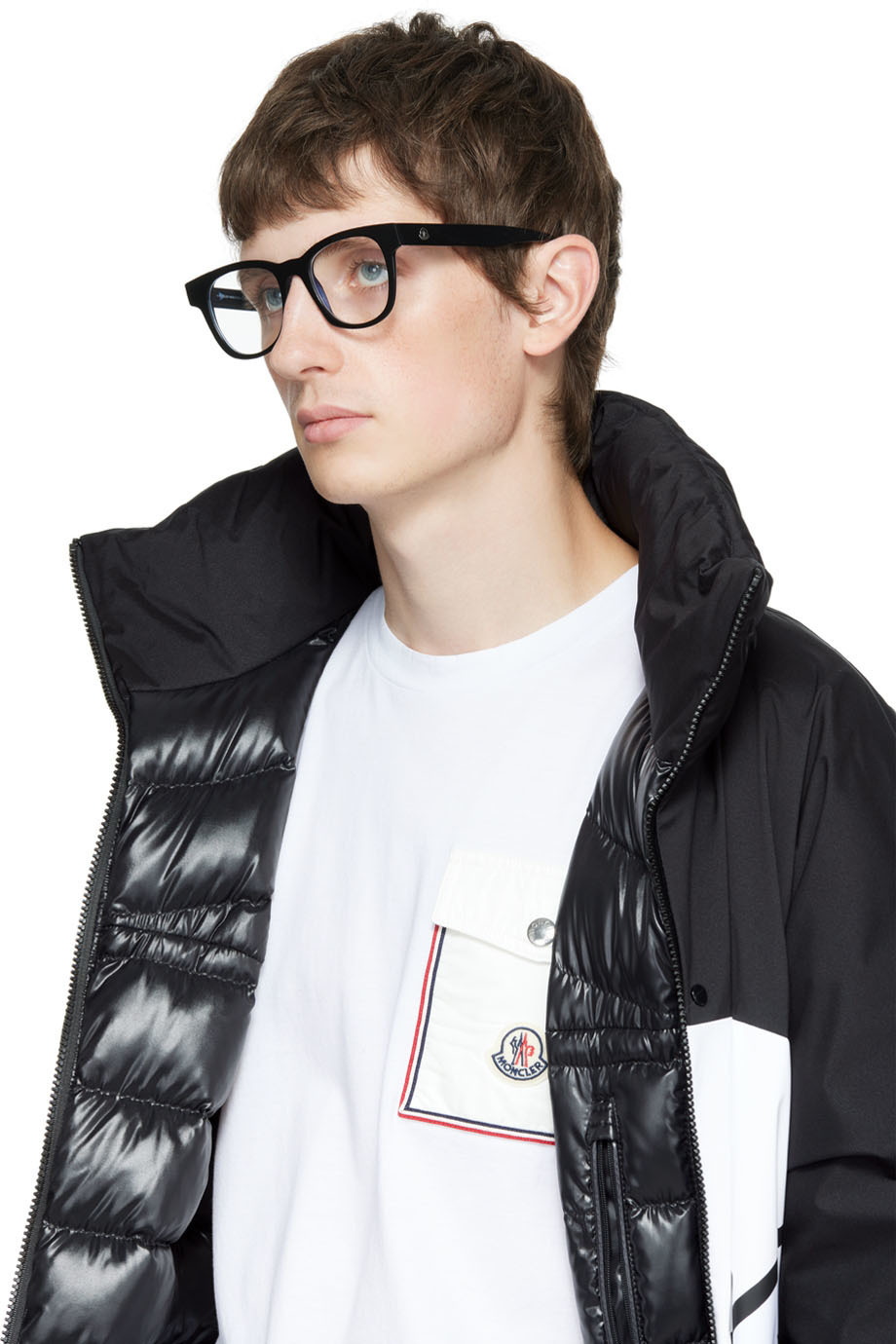 Moncler Black & Blue ML5121 Glasses Moncler