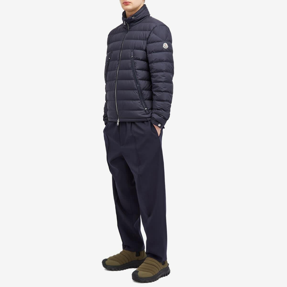 Moncler Men's Alfit Concealed Hood Jacket in Navy Moncler
