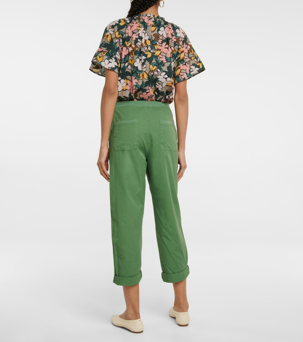 Velvet - Misty cotton mid-rise cargo pants Velvet