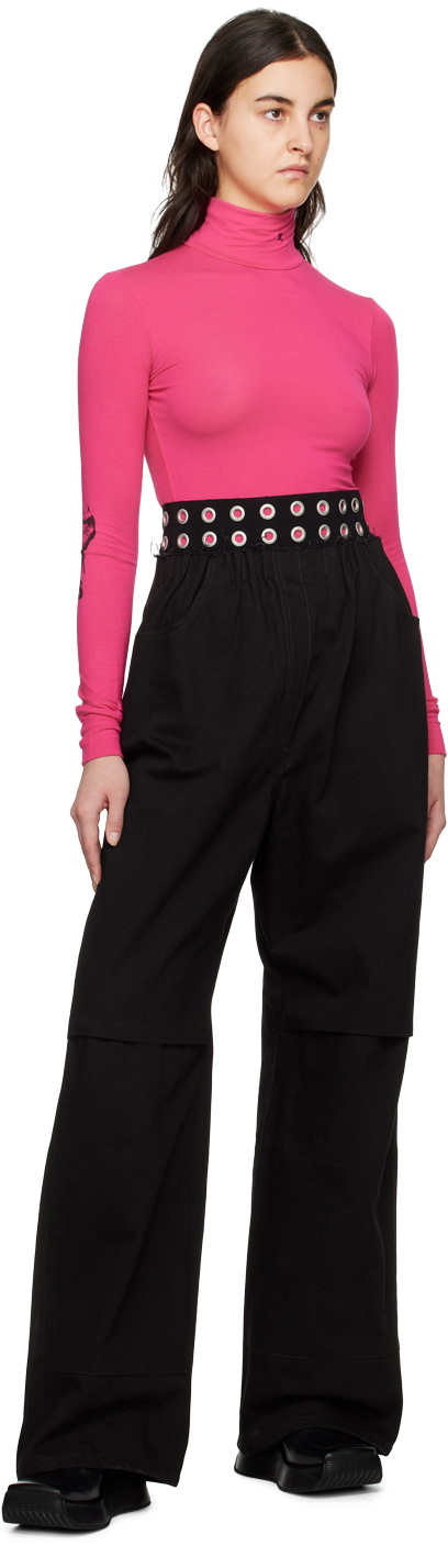 Raf Simons Pink Hand Sign Turtleneck Raf Simons