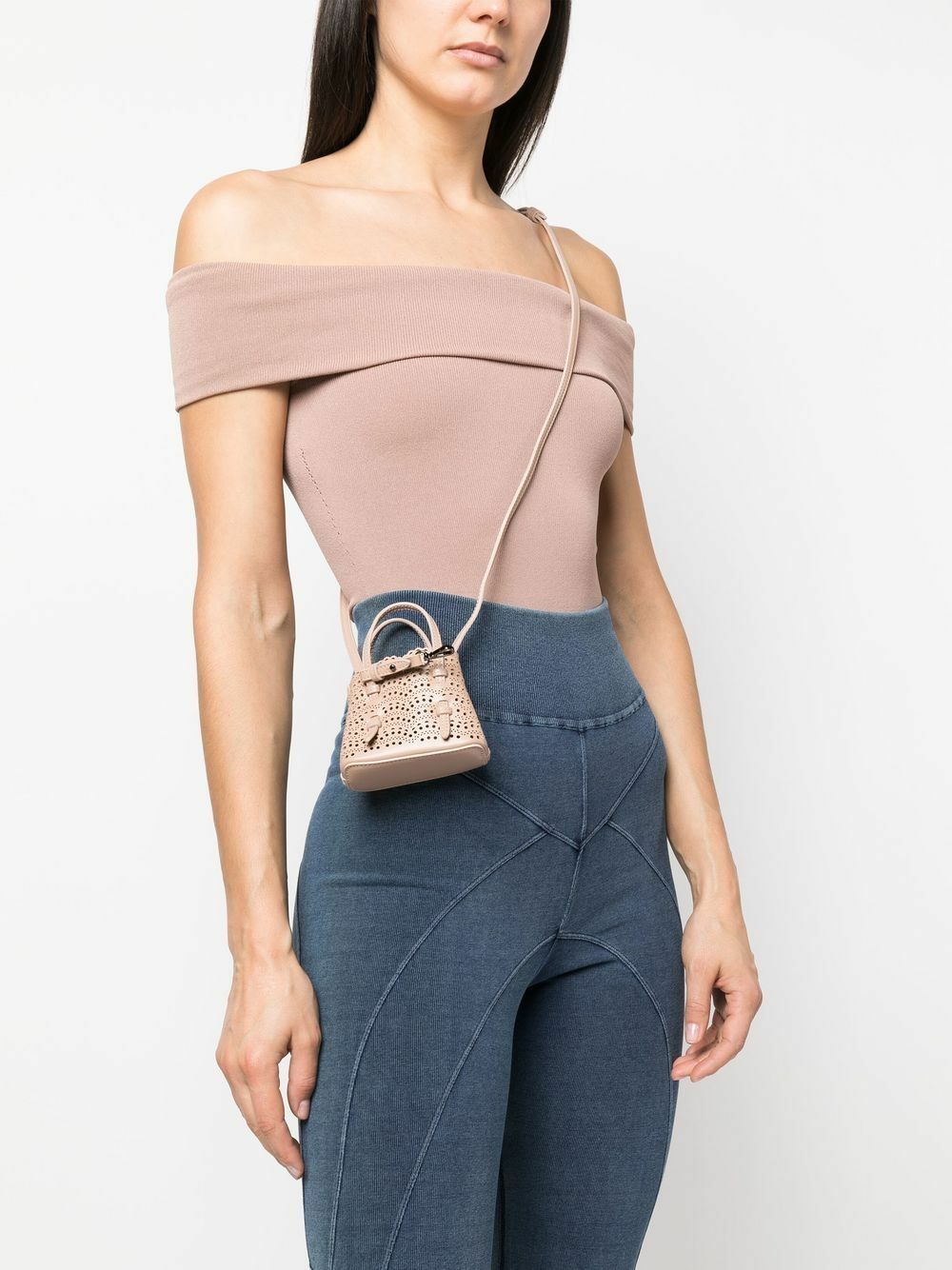 ALAÏA - Mina Leather Mini Bag ALAÏA