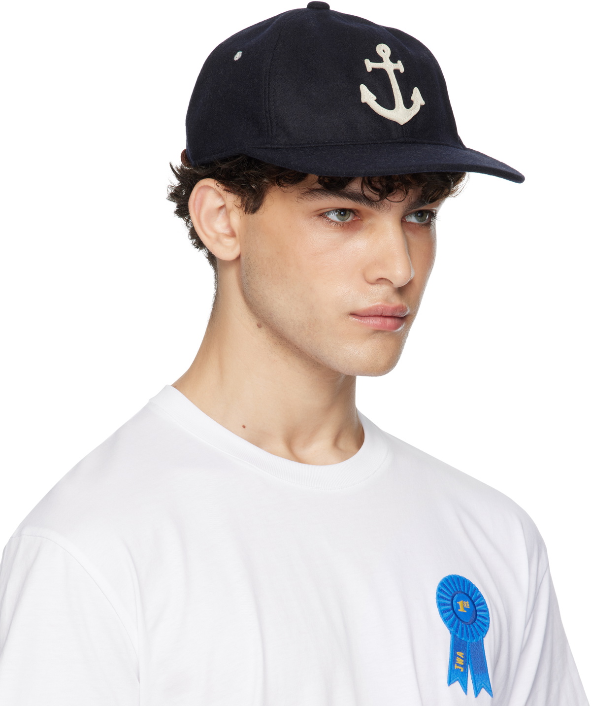 Uniform Bridge Navy Anchor Wool Ball Cap Uniform Bridge