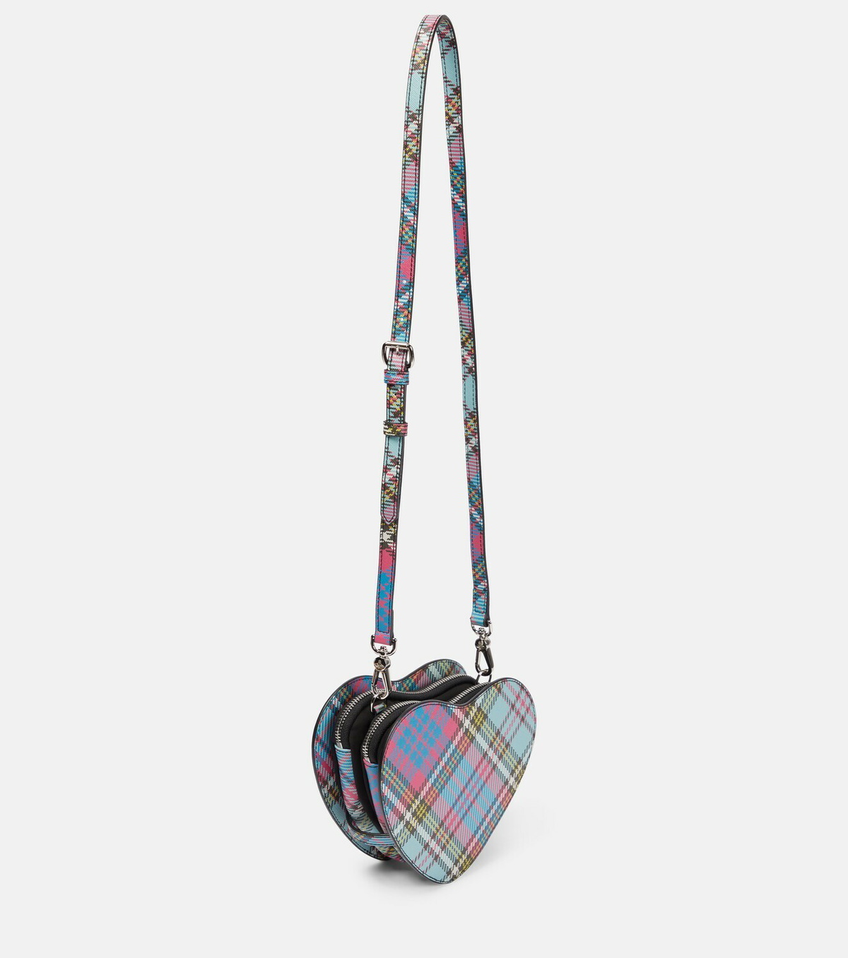 Vivienne Westwood - Louise Small tartan faux leather crossbody bag ...