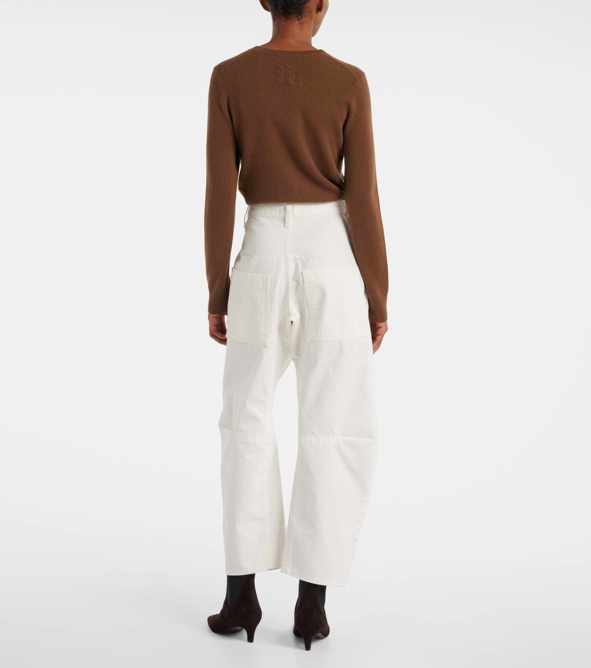 Nili Lotan Shon high-rise barrel-leg jeans Nili Lotan