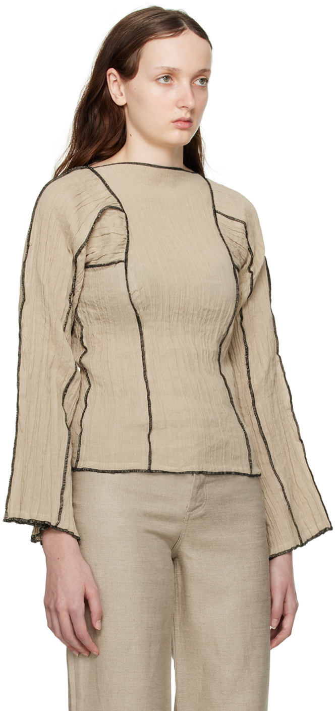 Baserange Beige Shok Blouse Baserange