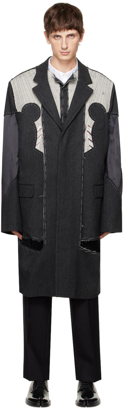 Maison Margiela Gray Raw Coat Maison Margiela