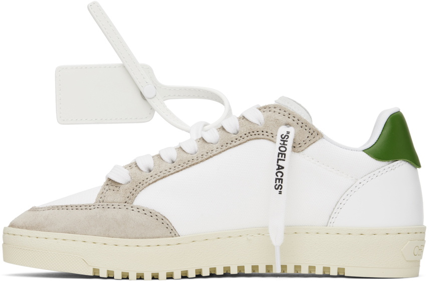 Off-White White & Taupe 5.0 Sneakers Off-White