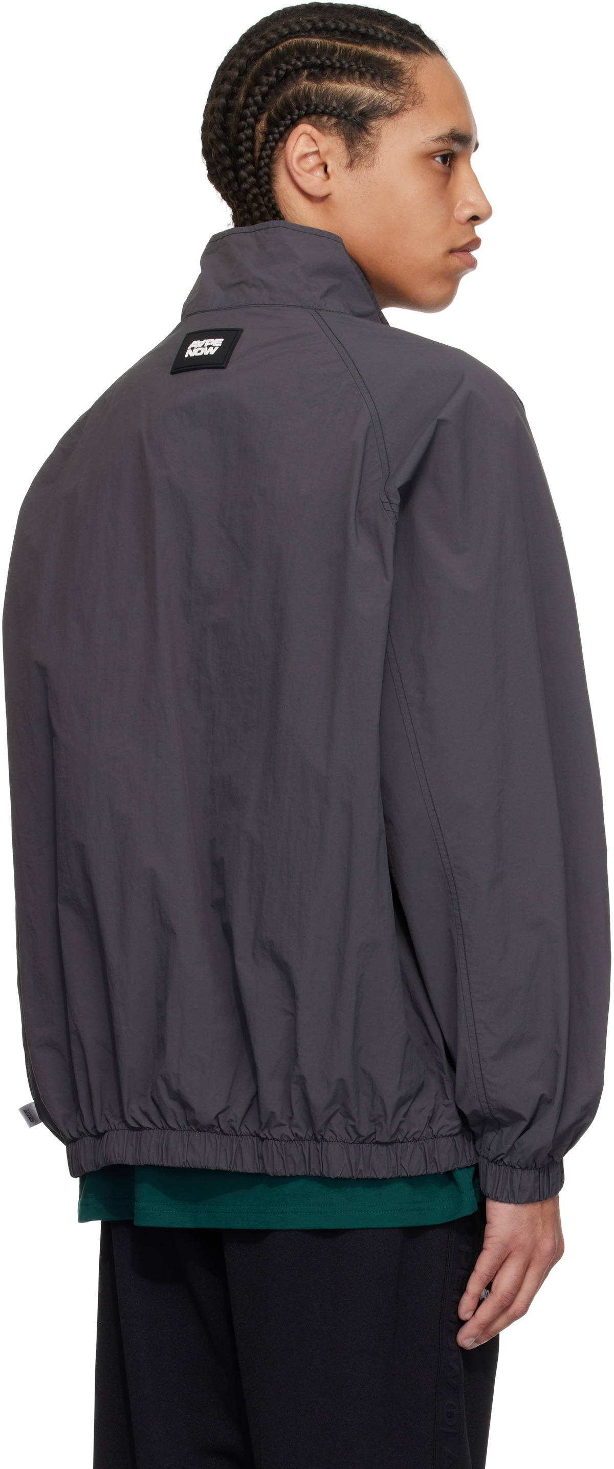 AAPE by A Bathing Ape Black 'AAPE Now' Light Weight Jacket AAPE by A ...