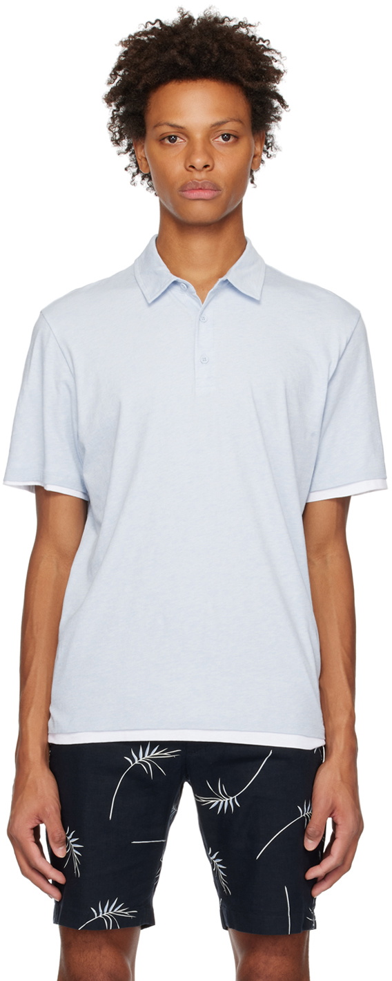 Vince Blue Layered Polo Vince