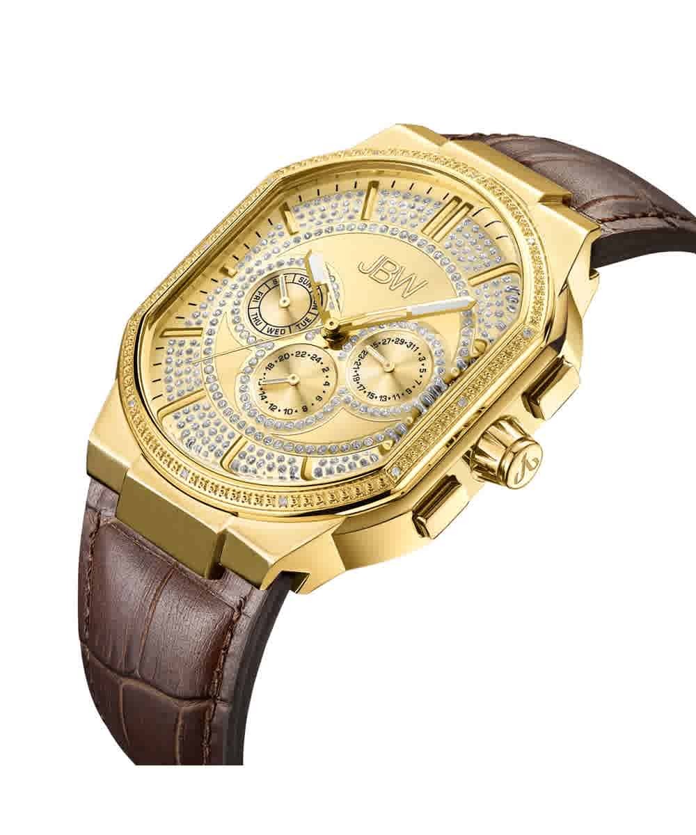 JBW Orion GMT Quartz Diamond Mens Watch J6342B JBW