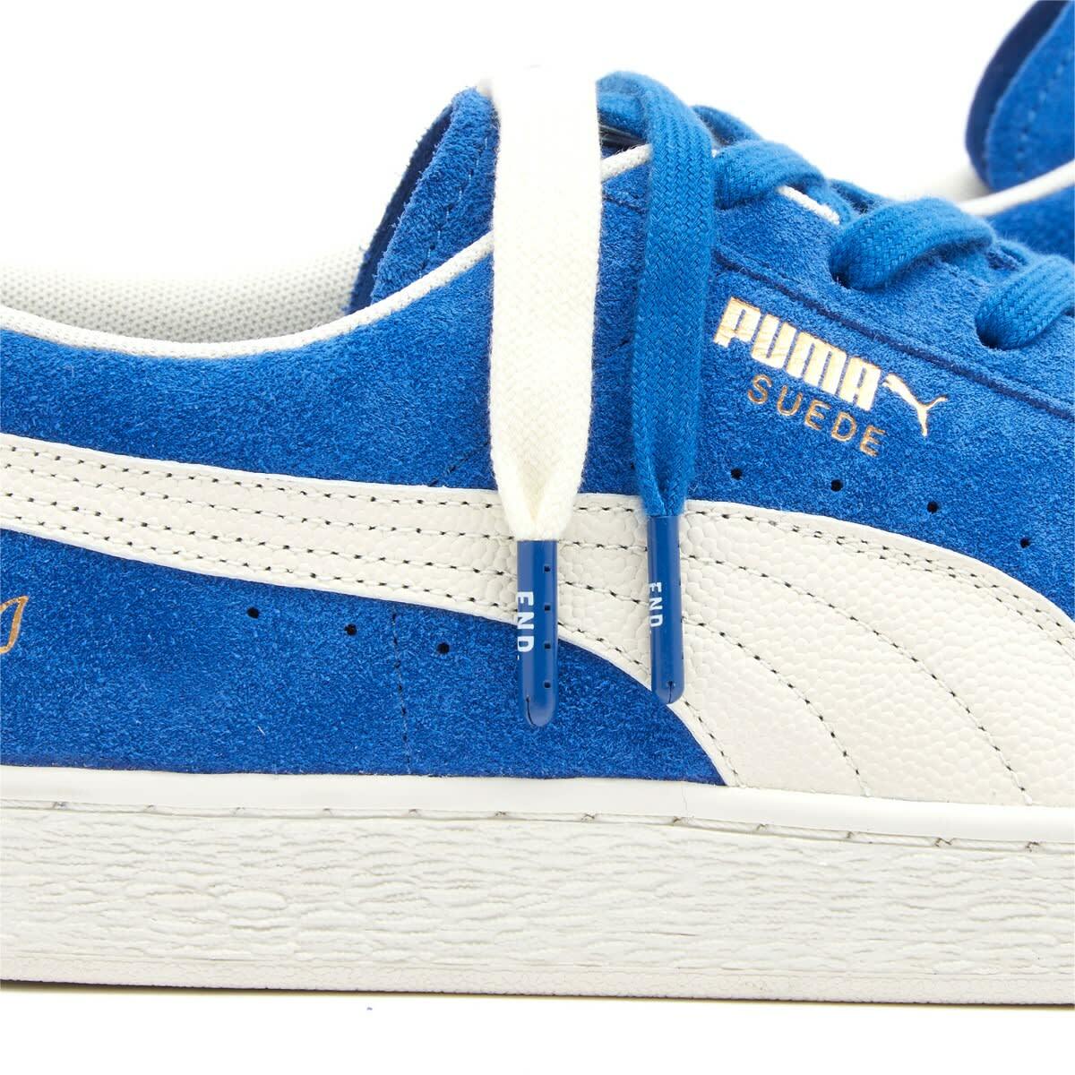 END. x Puma x Mangal II Suede Sneaker in Clyde Royal/Warm White Puma