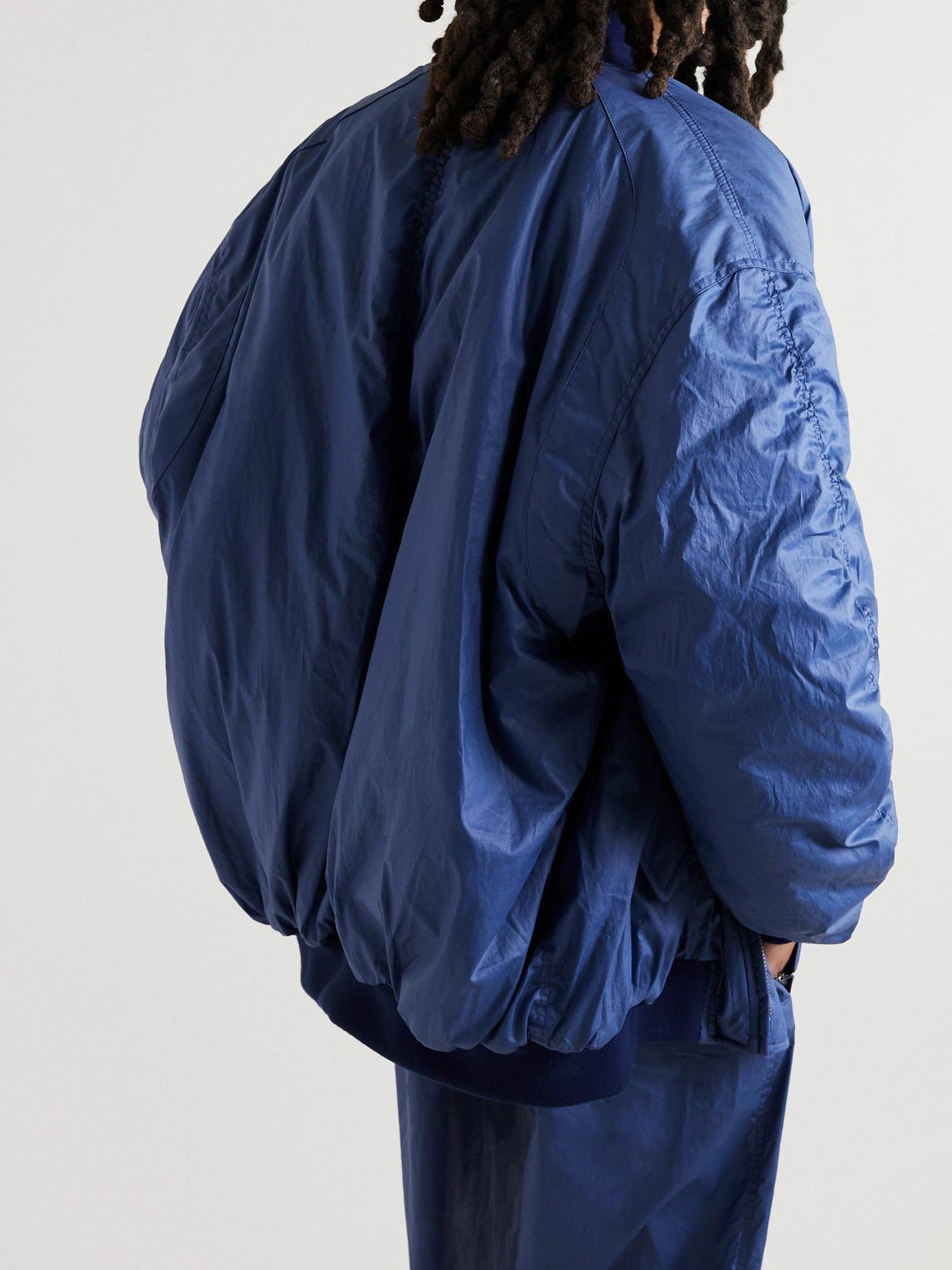 Isabel Marant - Kyam Padded Cotton Bomber Jacket - Blue Isabel Marant