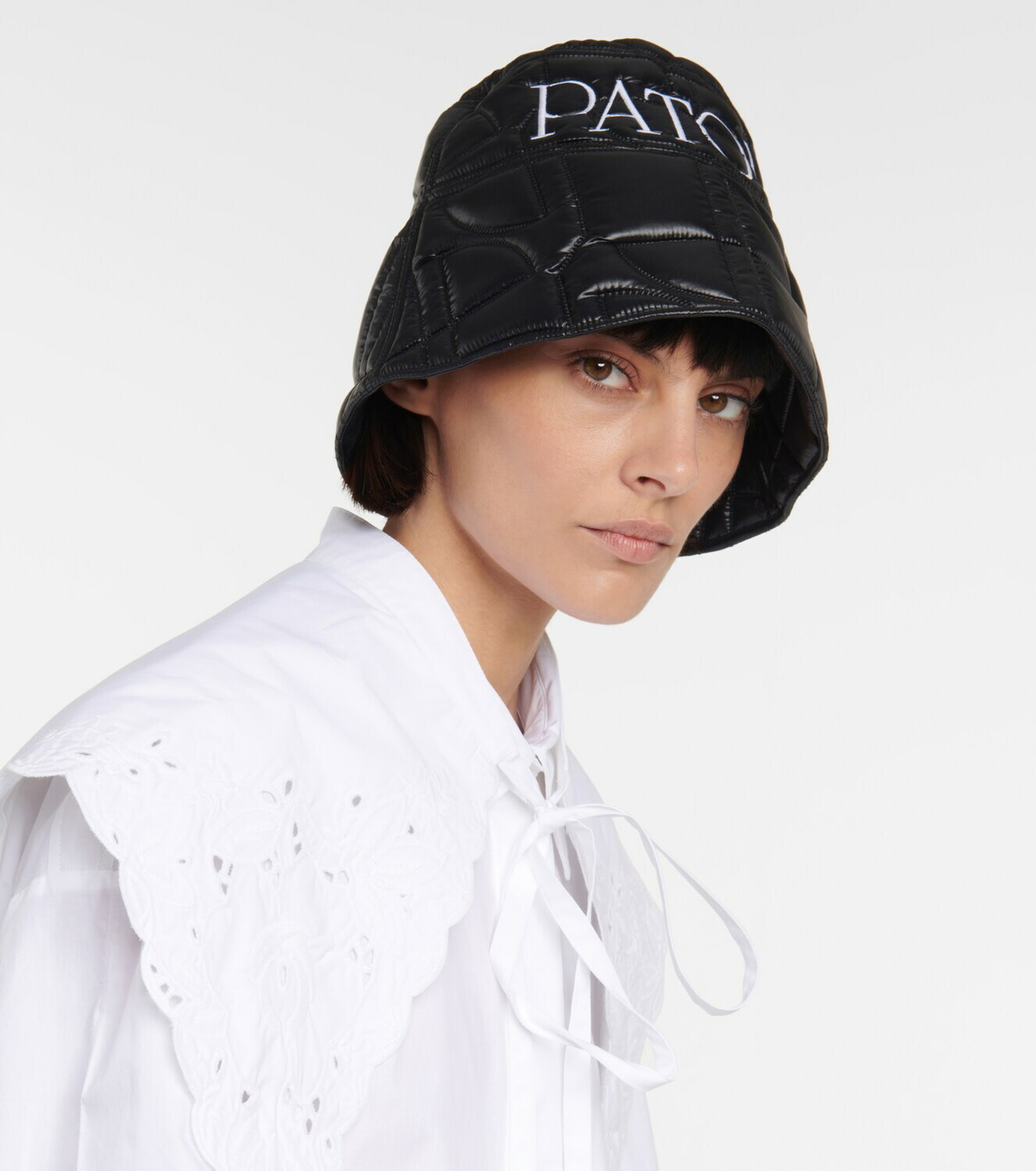 Patou Logo quilted bucket hat Patou