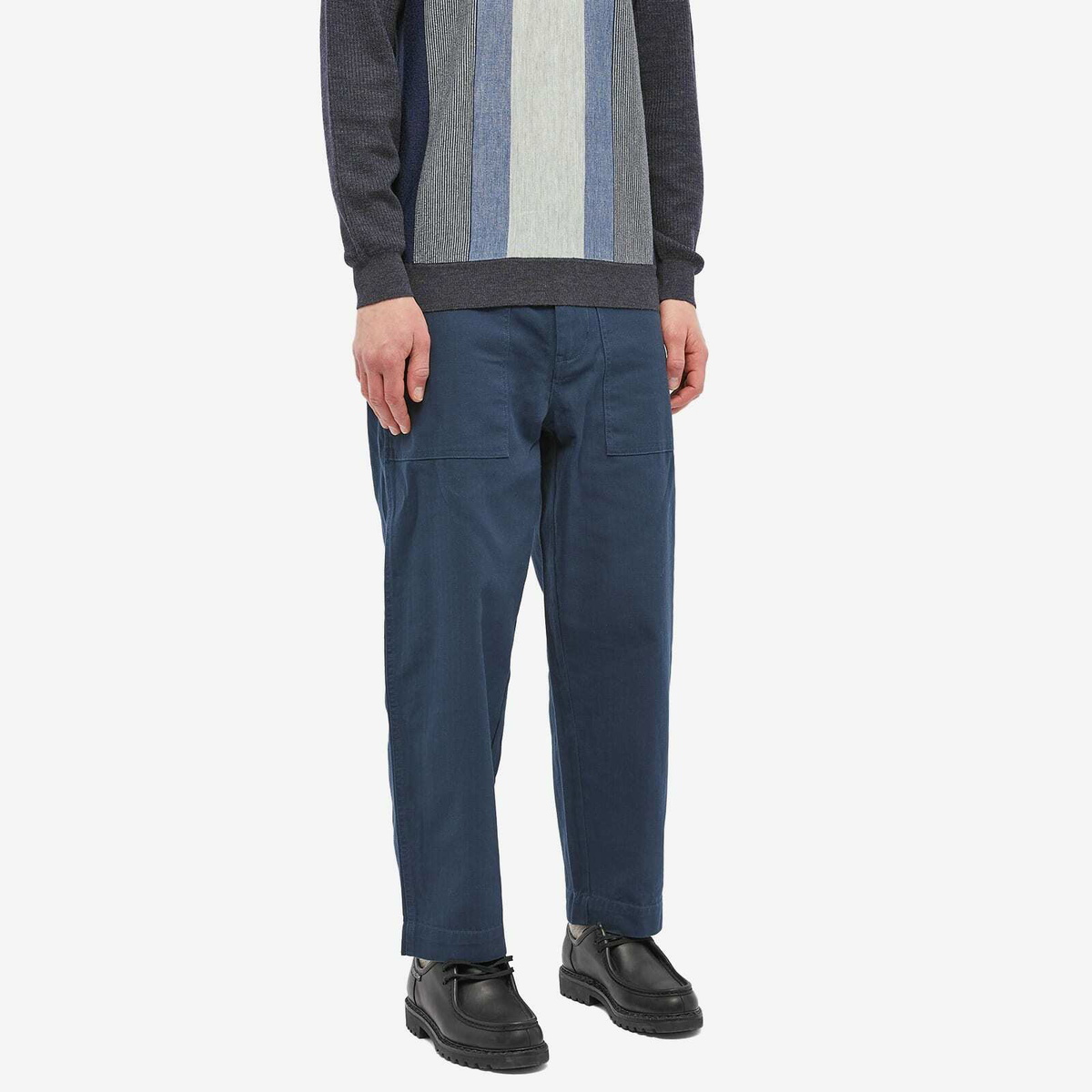 Garbstore Men's Ruffle Pant in Navy Garbstore