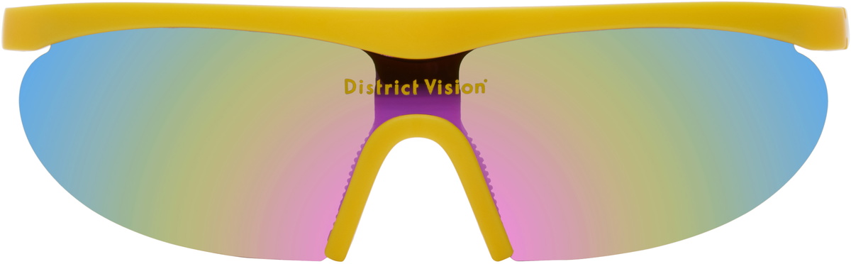 District Vision Yellow Koharu Eclipse Sunglasses District Vision