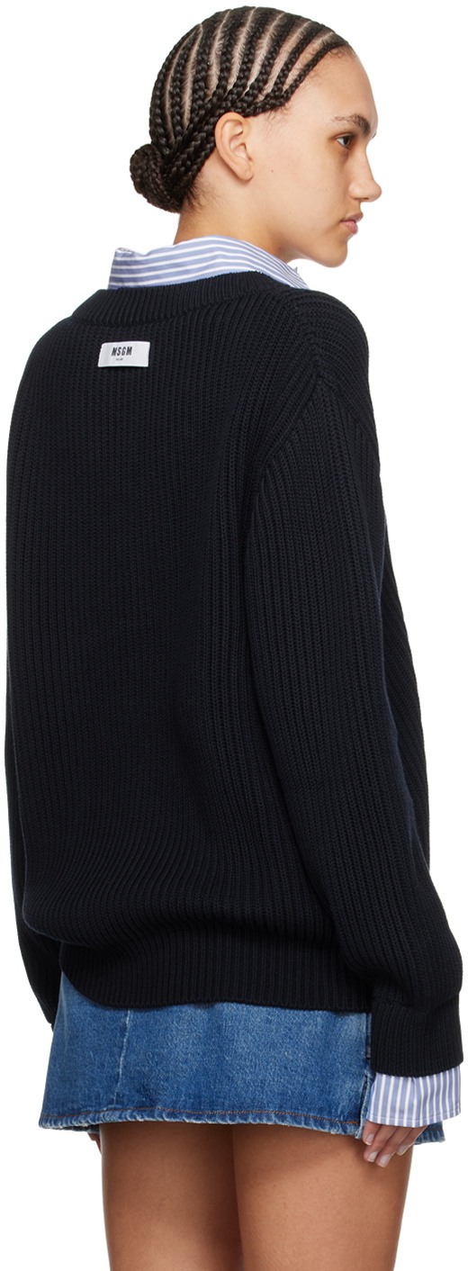 MSGM Navy Layered Sweater MSGM