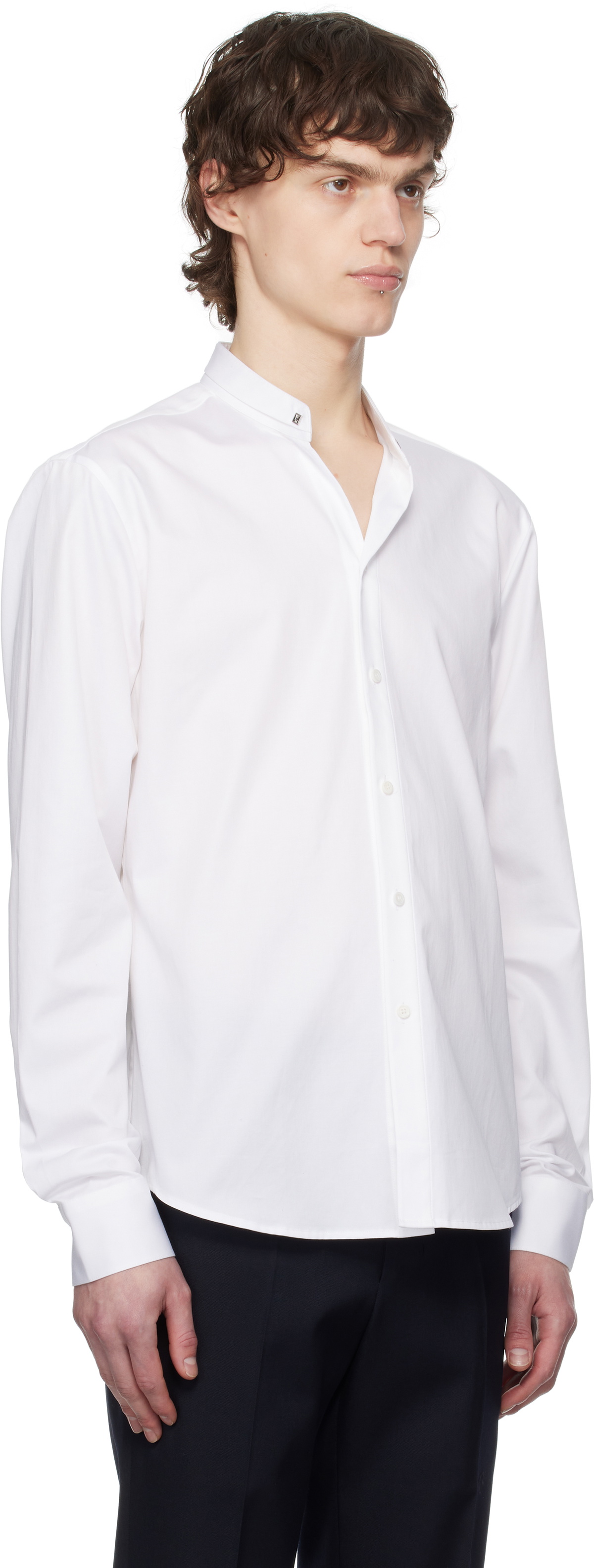 WOOYOUNGMI White Band Collar Shirt Wooyoungmi