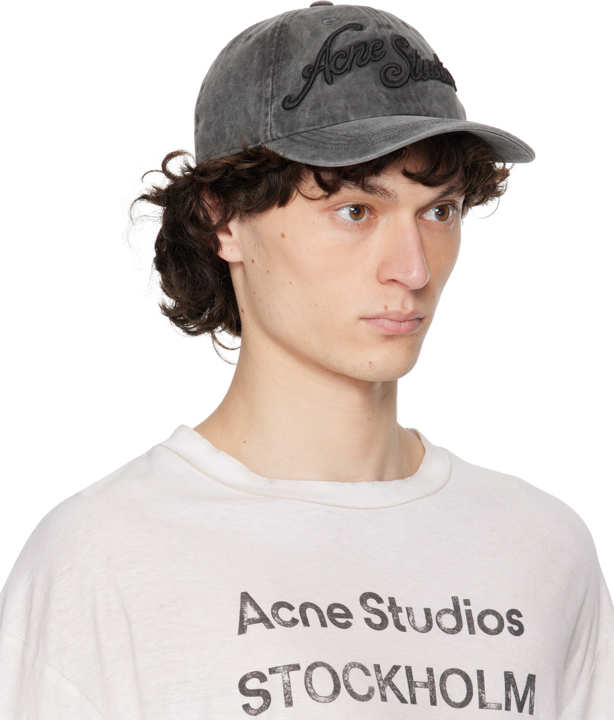 Acne Studios Black Logo Cap Acne Studios
