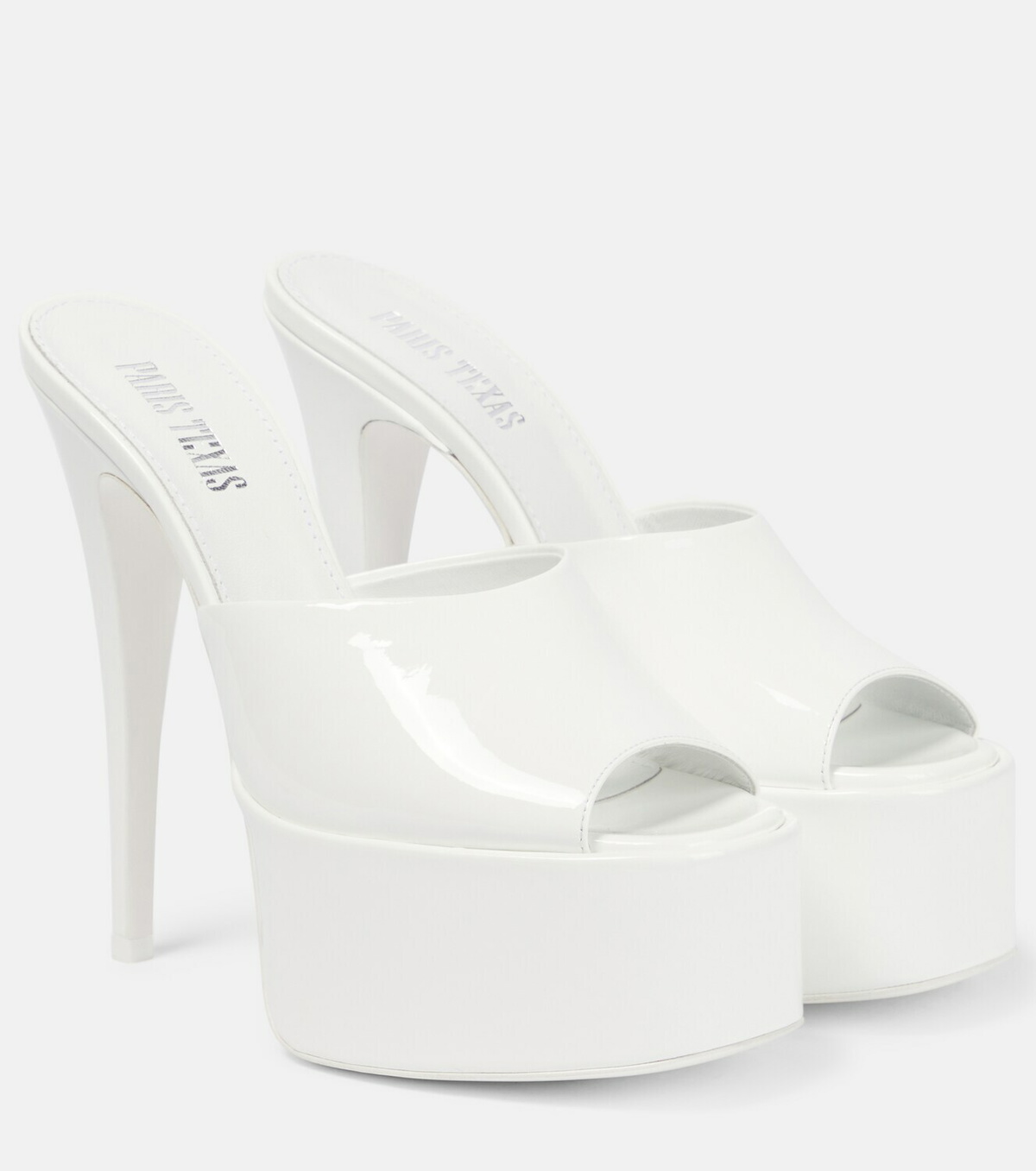 Paris Texas - Marina patent leather platform mules Paris Texas